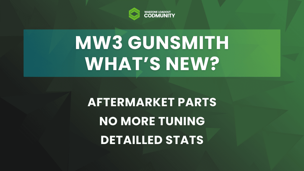 What's new in MW3 gunsmith and how will it impact your loadouts ...