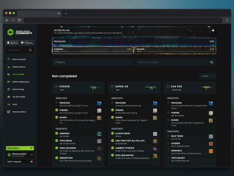 Introducing CODMunity’s New Feature: The Camo Tracker for Easy Mastery ...